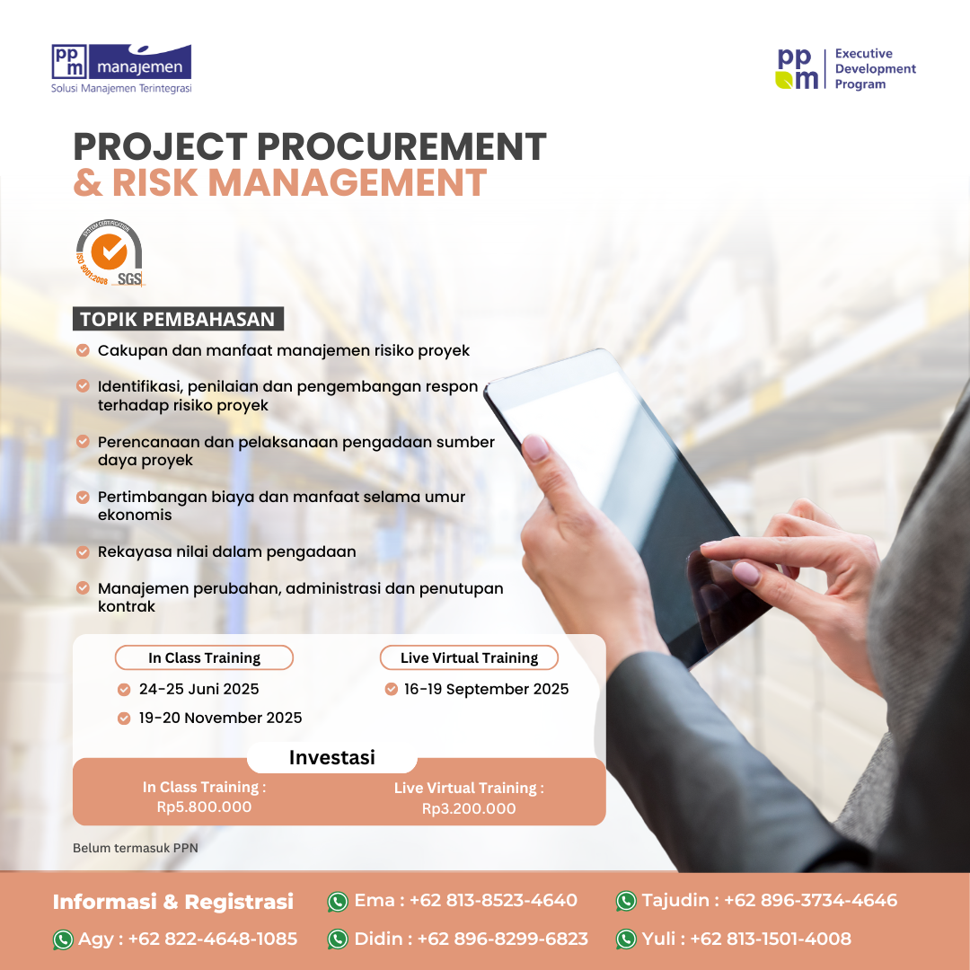 Project Procurement and Risk Management [In Class Training] | 24-25 Jun 2025 | PBP